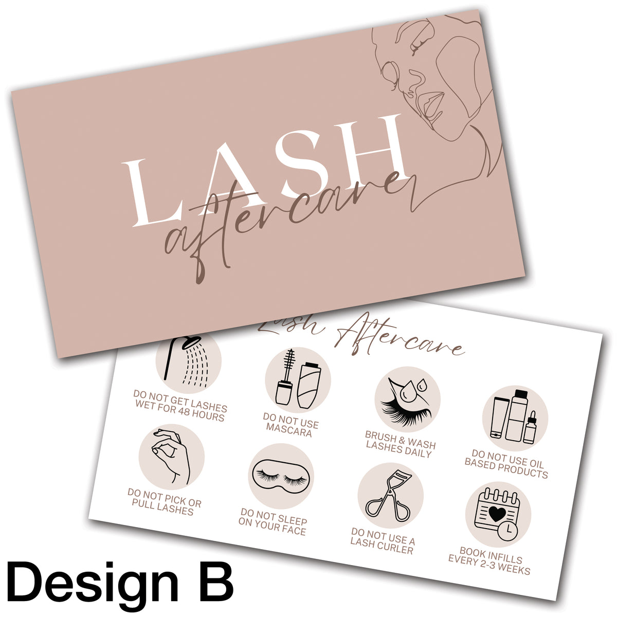 Lash Extension Aftercare Instruction Cards – Lash Pro NZ