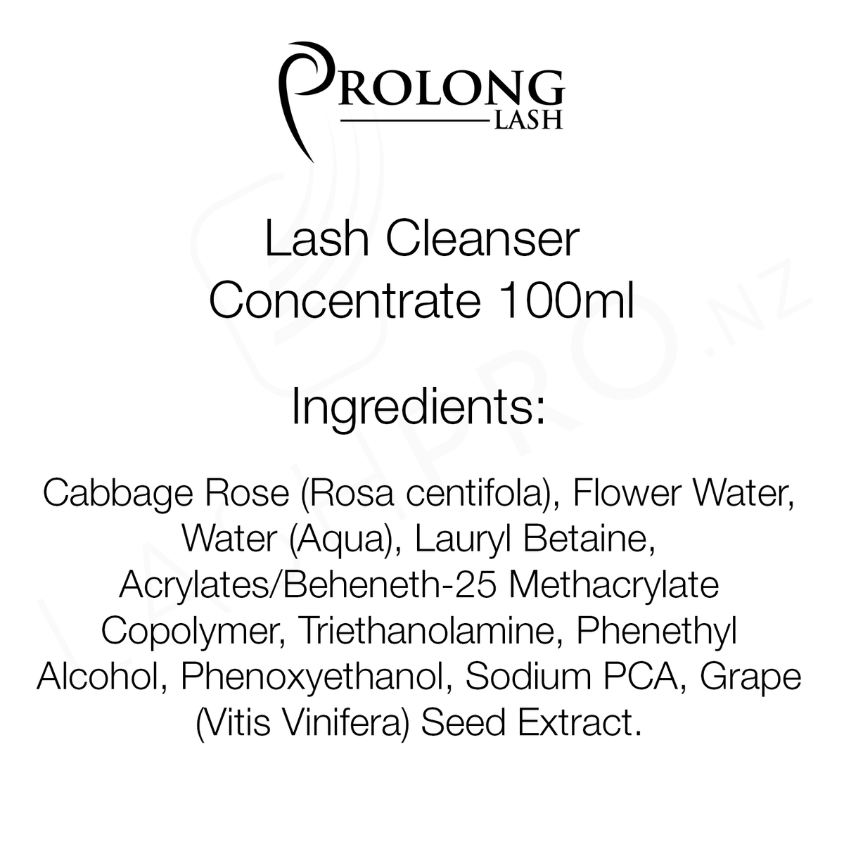 Prolong Lash Cleanser Concentrate - 100ml – Lash Pro NZ