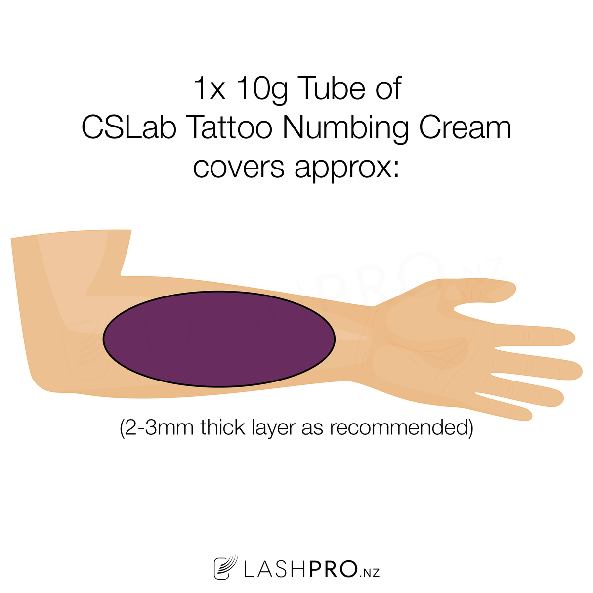 CSLab Tattoo Numbing Cream 75% - 10g – Lash Pro NZ