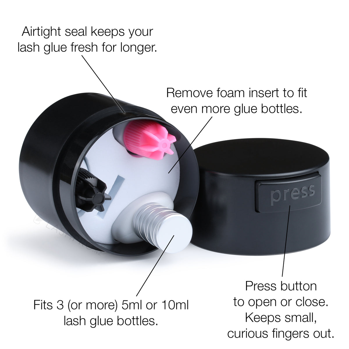Lash Extension Glue Storage Container – Lash Pro NZ